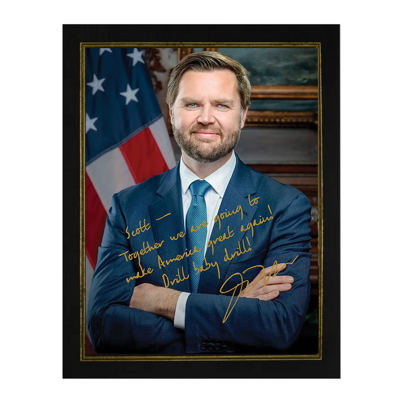 Customize Your JD Vance Portrait – Signed Trump